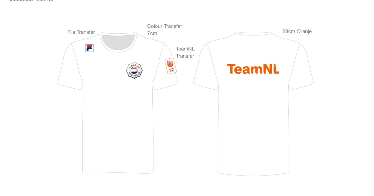 Judo Bond Nederland | T-shirt (wit) - heren NTC